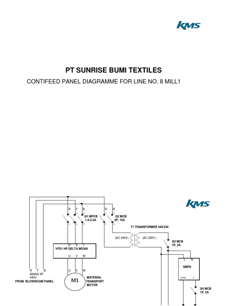 Diagramme Line 8 Contifeed System Mill1 | PDF | Electrical Engineering ...