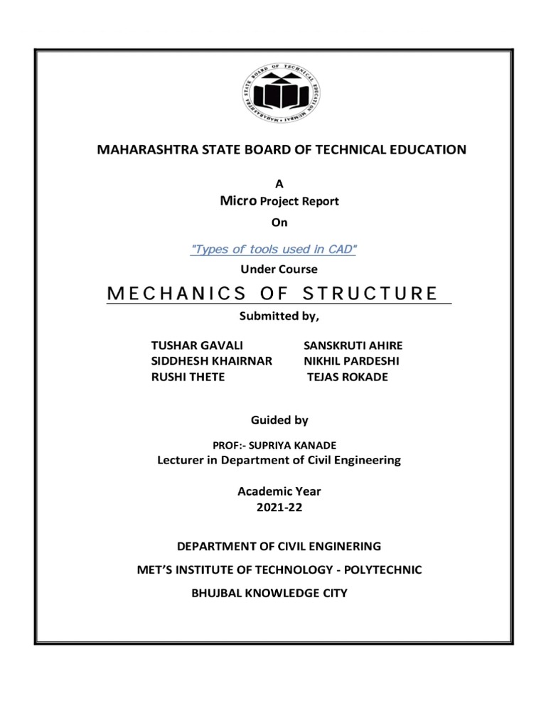 MOS Micro Project FORMAT | PDF