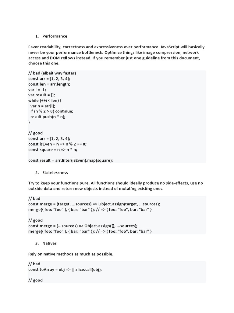 JavaScript Guidelines | Download Free PDF | Programming Paradigms ...