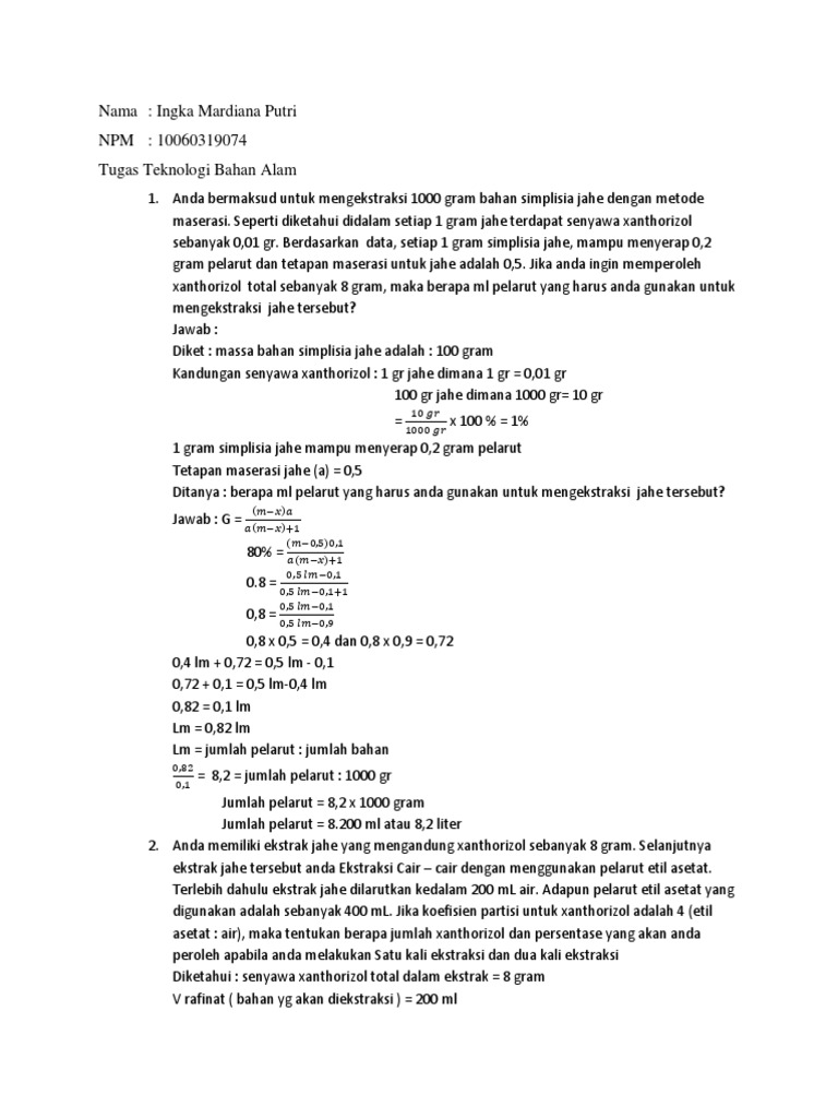 Ingka Mardiana Putri - 10060319074 - Tugas TBA | PDF