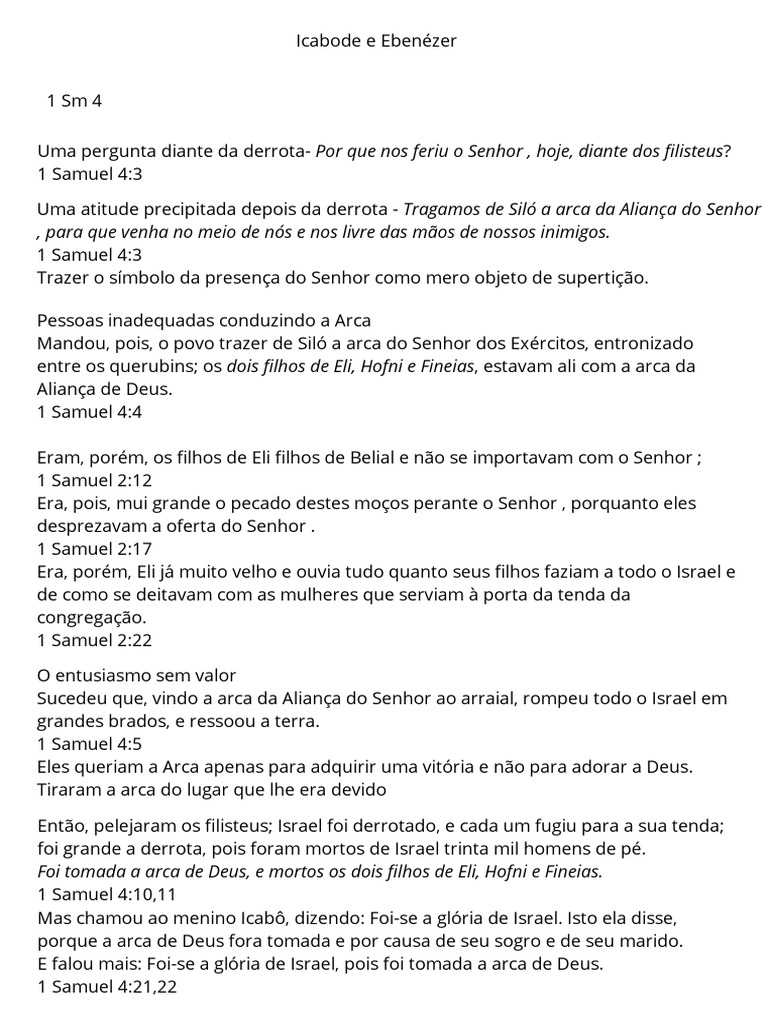 Icabode e Ébenezer | PDF