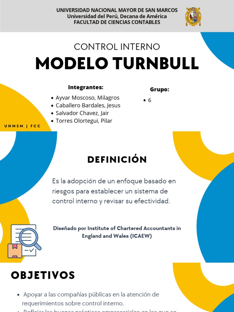 Control Interno - Modelo Turnbull - G6 | PDF | Auditoría | Economias