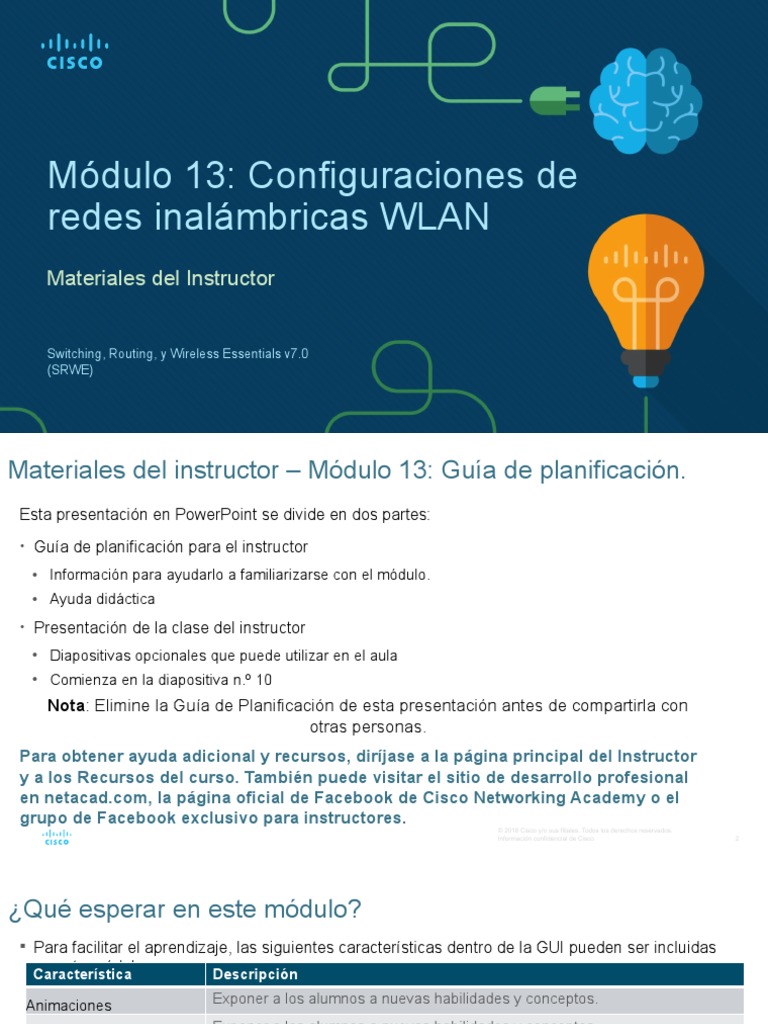 SRWE Module 13 | PDF | Enrutador (Computación) | Punto de acceso inalámbrico