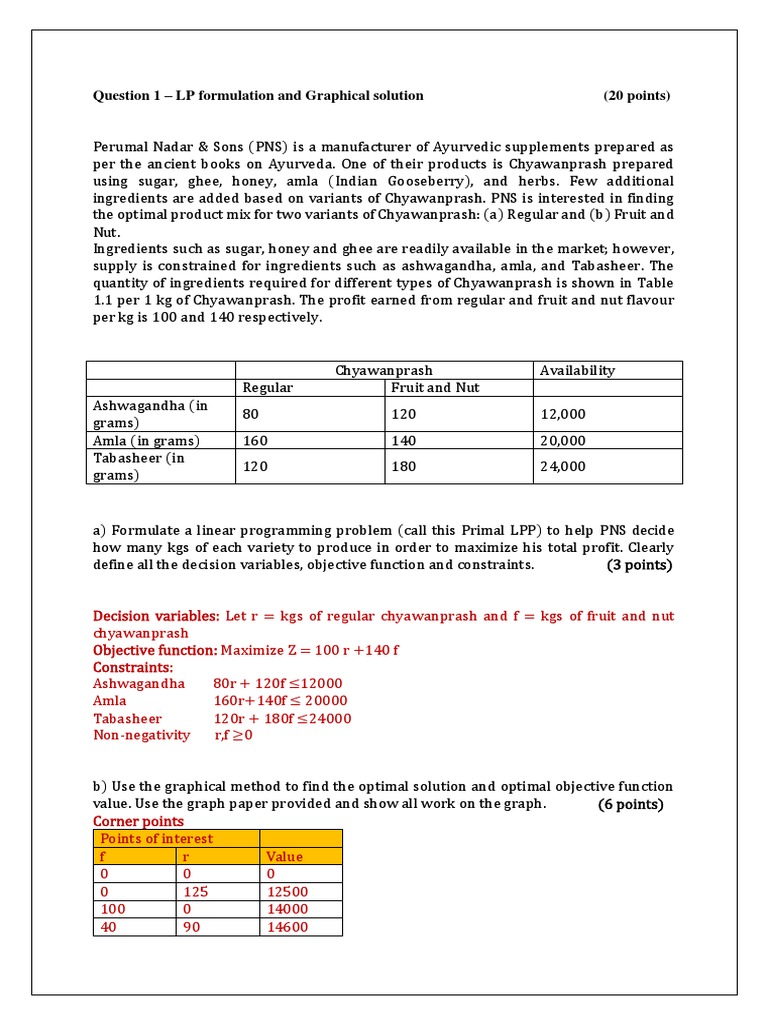 DS2 Tutorial 3 - Answer Key | PDF | Linear Programming | Mathematical Optimization