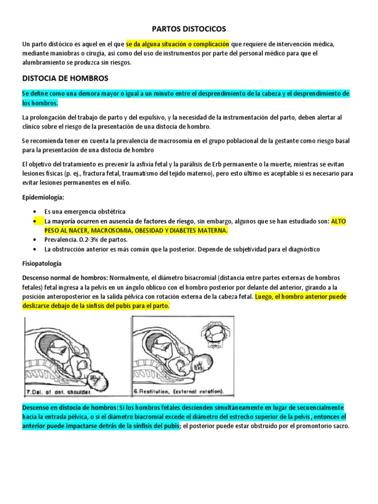 Parto Distocico | PDF | Parto | Pelvis