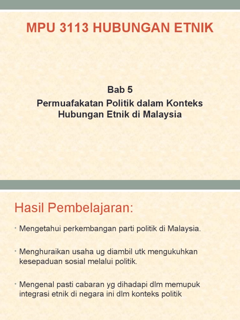 Mpu 3113 Bab 5 | PDF