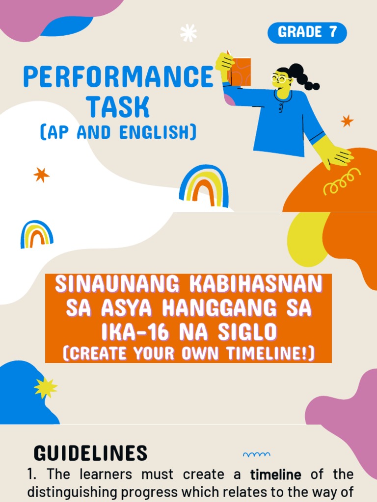 Performance Task in English - and - AP | PDF | Paleolithic | Stone Age