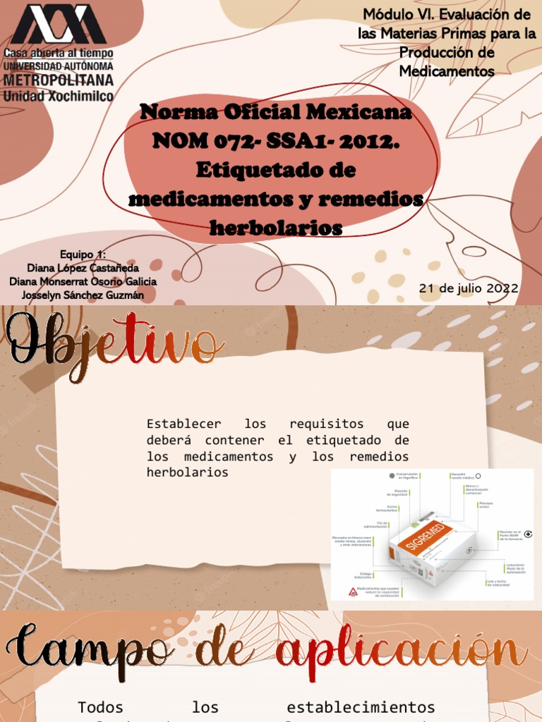 Nom 072 | PDF | Medicamentos con receta | Farmacia