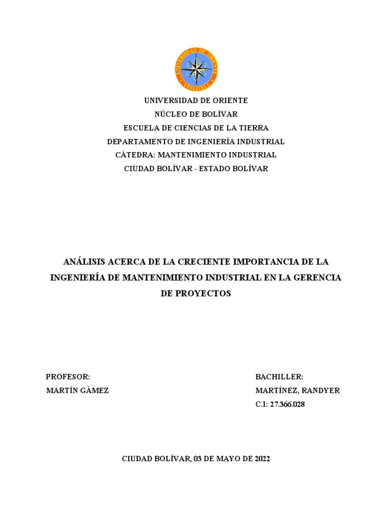 Análisis | PDF | Ingeniería | Planificación