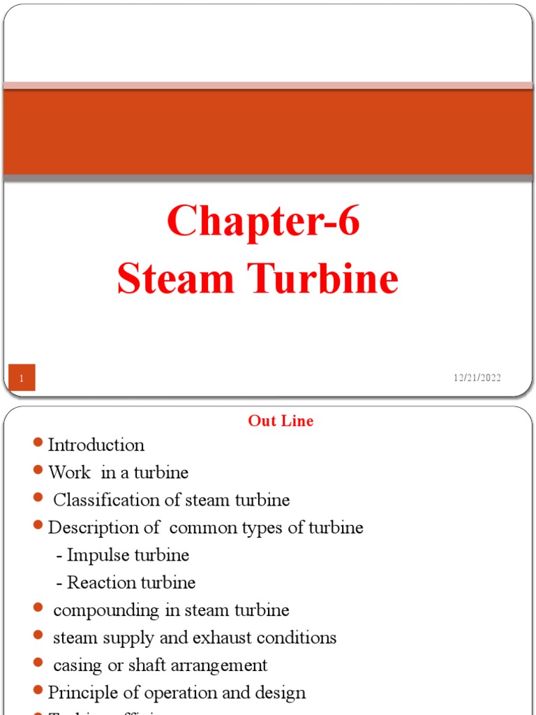 Chapter 6 - Steam Turbine - Modified | PDF | Turbine | Quantity