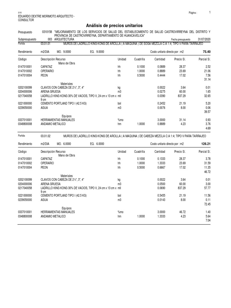 2 1 Apu Arq Castro | PDF | Construyendo tecnología | Materiales