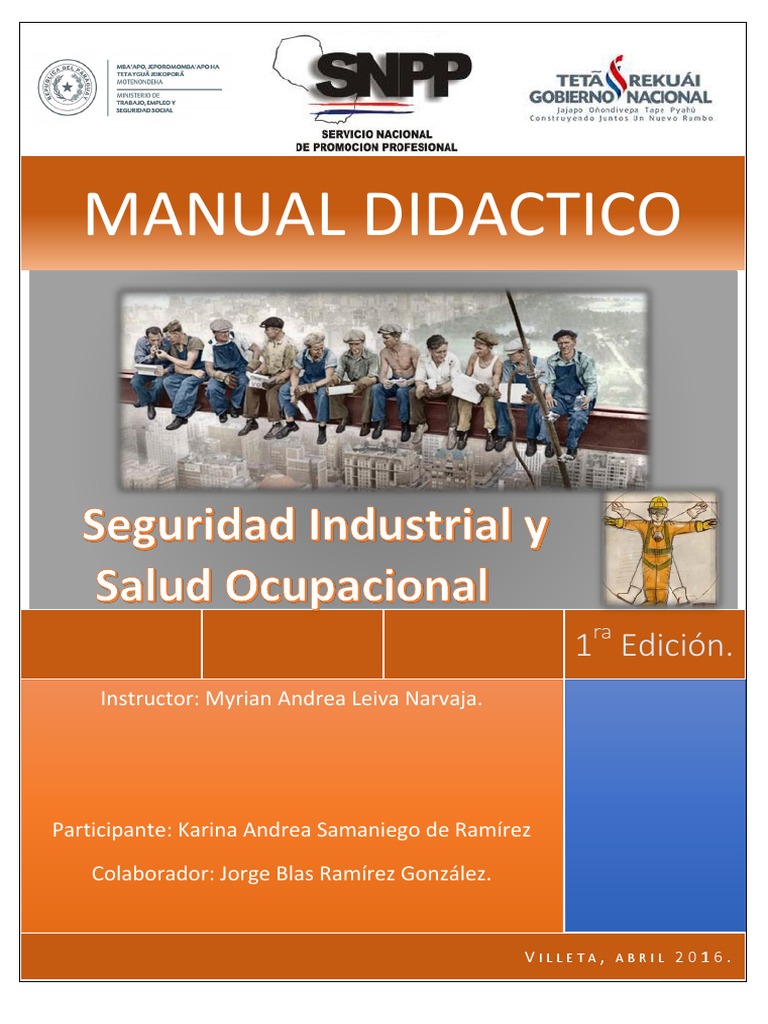 Manual de Seguridad Industrial y Salud Ocupacional | PDF | Seguridad y ...