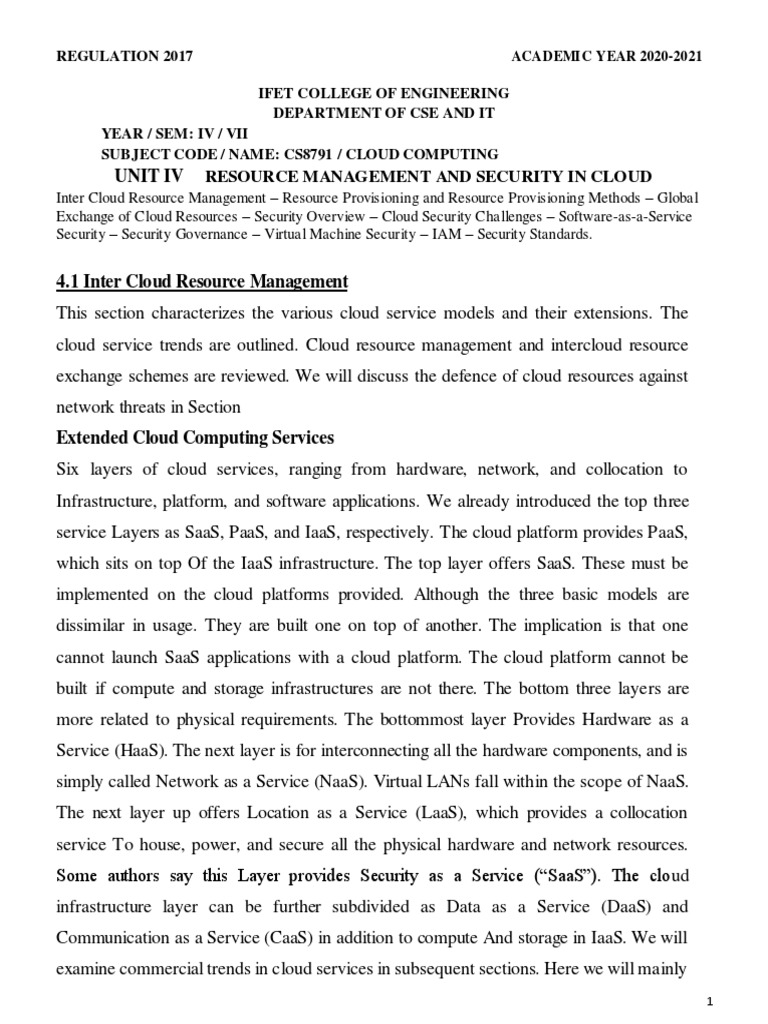 CC Unit-4 Module | PDF | Cloud Computing | Transport Layer Security