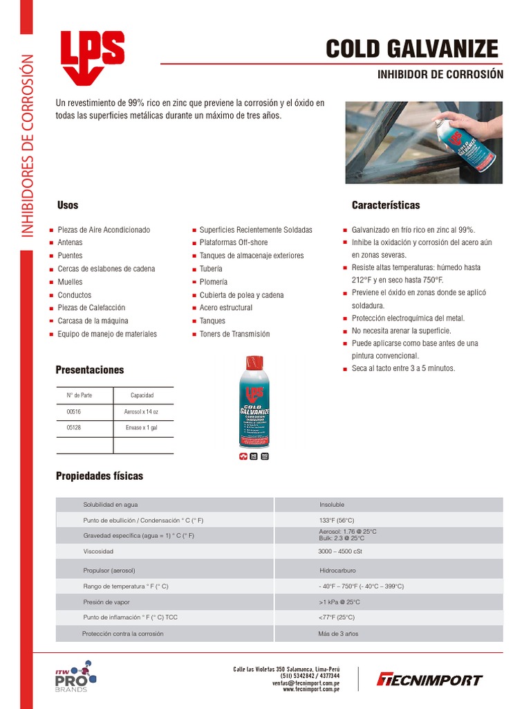 LPS Cold Galvanize | PDF