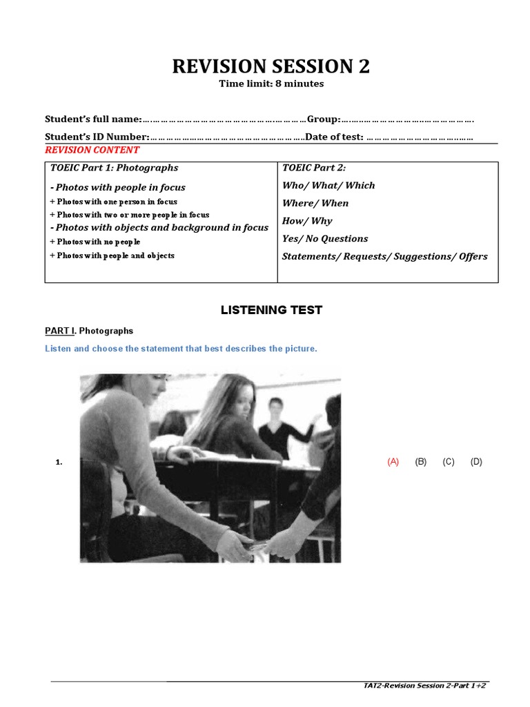 TAT2-S2A-red Key | PDF | Teaching Methods & Materials