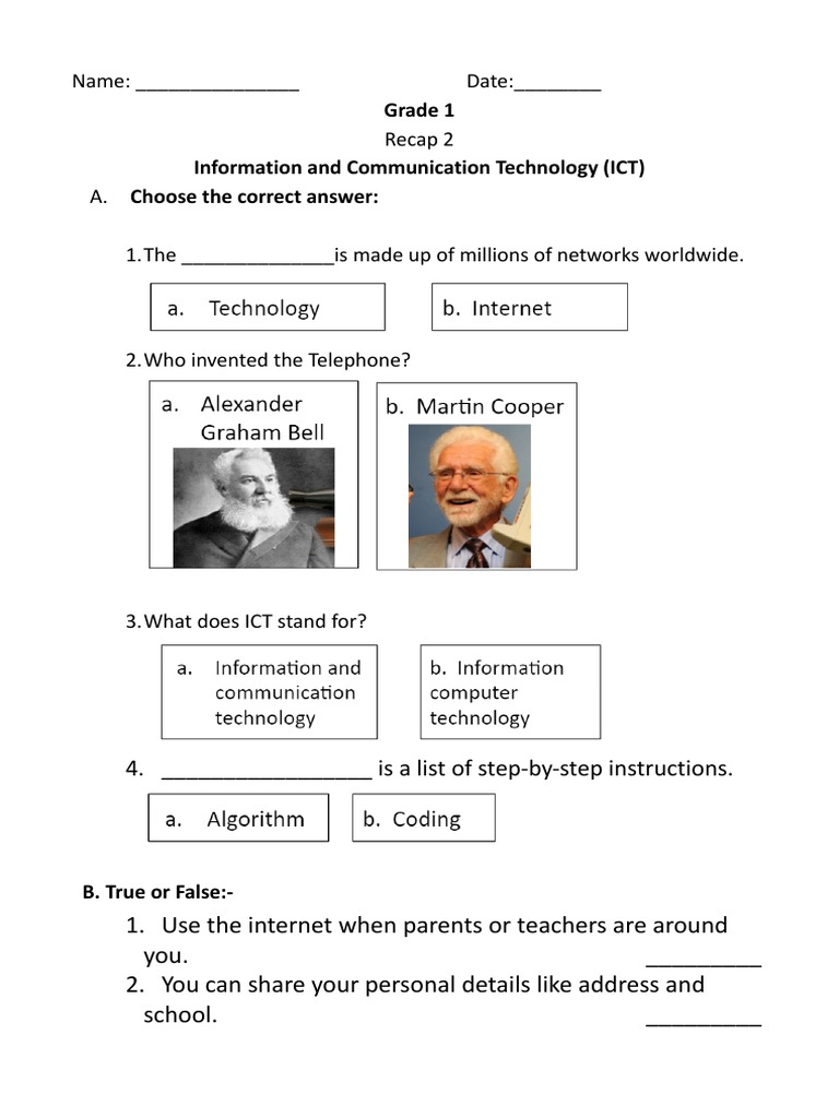 Grade 1 Ict | PDF