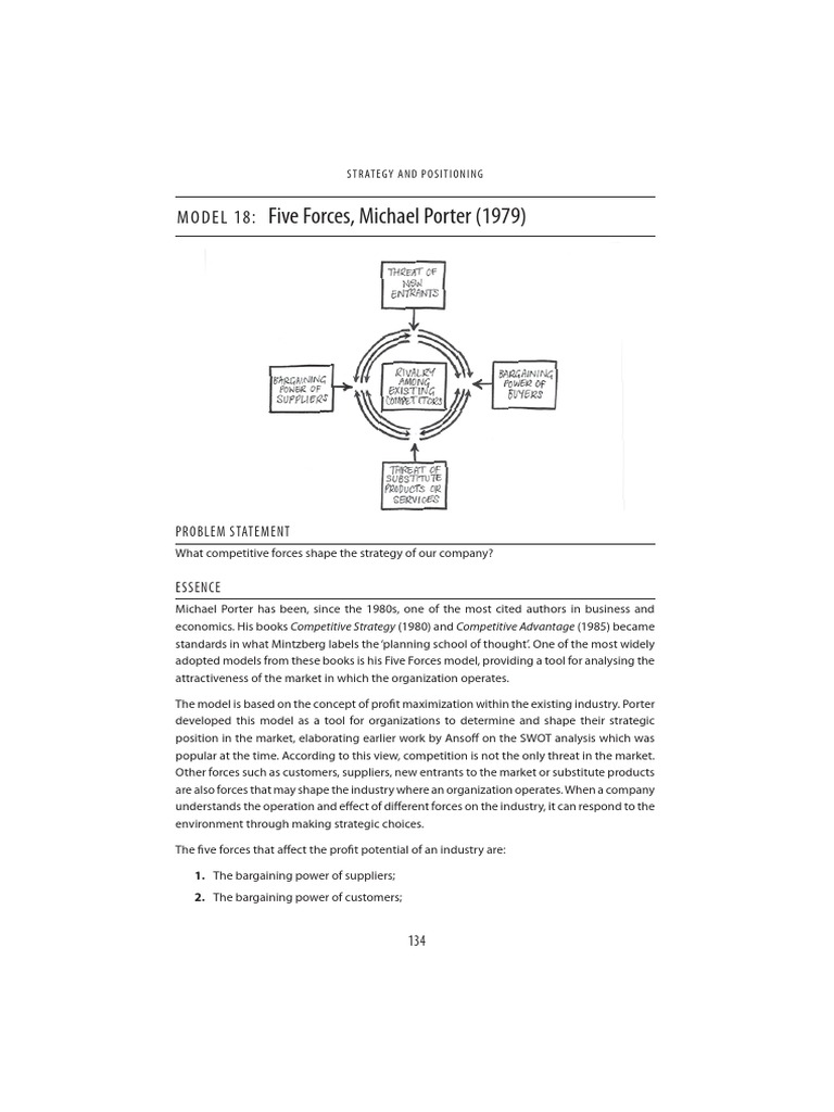 Five Forces Pdf Strategic Management Evaluation