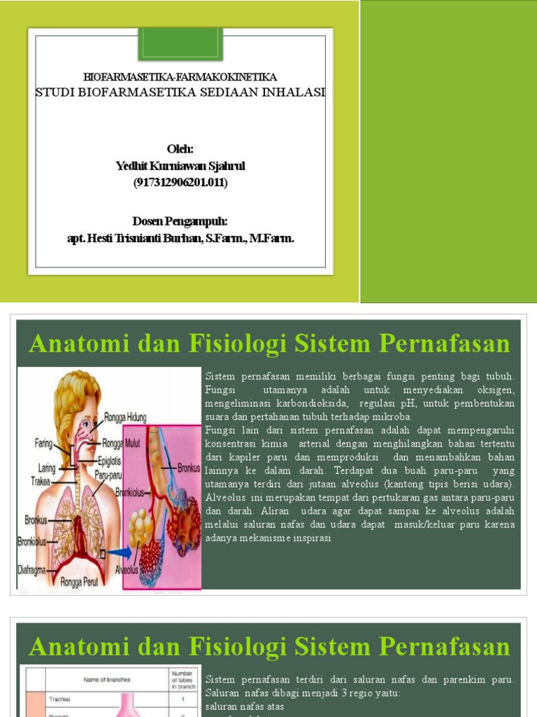 Biofarmasetika Sediaan Inhalasi | PDF
