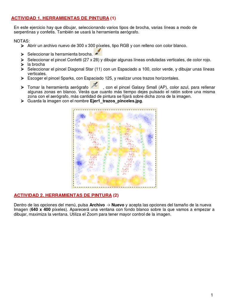 GIMP Prácticas | PDF | Color | Dibujo