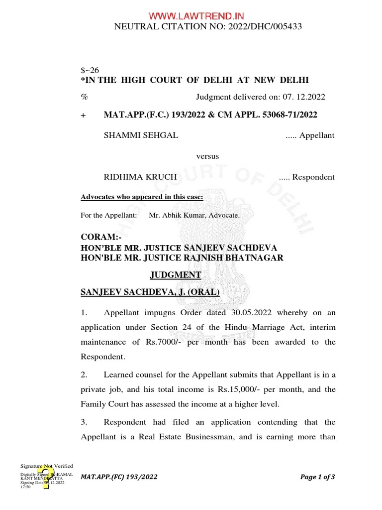 Stamp Paper Divorce Not Valid Case Law | PDF | Judiciaries | Government