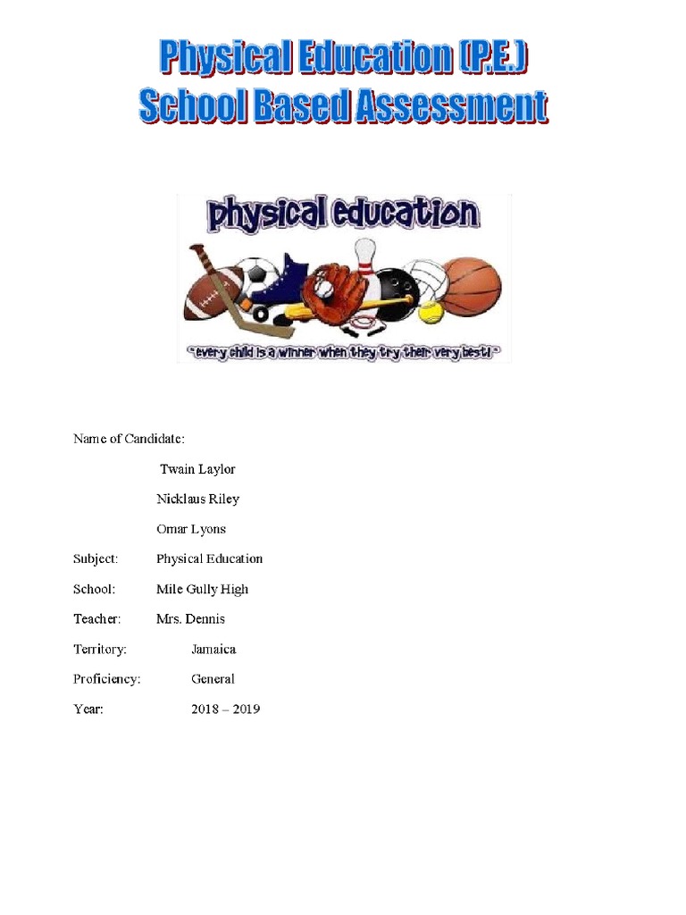 PE SBA 9 | PDF | Association Football | Referee