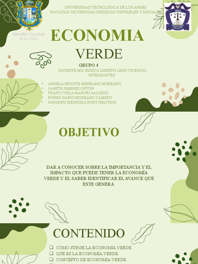 Economia Diapositivas | PDF | Crecimiento económico | Sustentabilidad