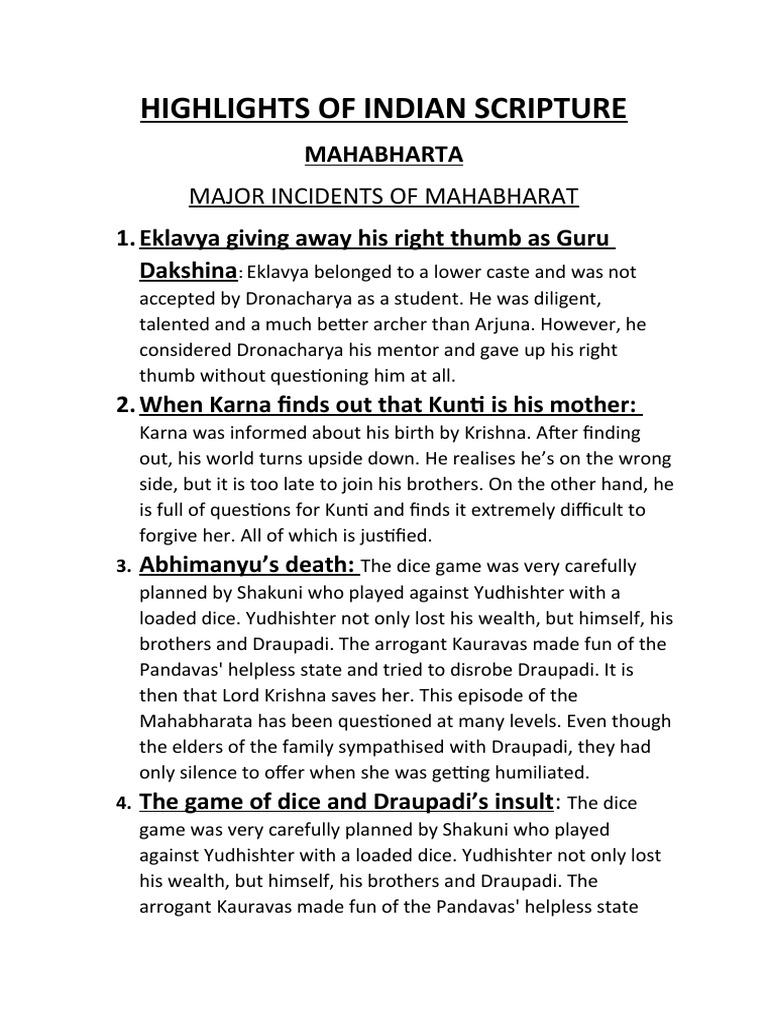 Eklavya's Sacrifice in Indian Epics | PDF | Rama | Sita