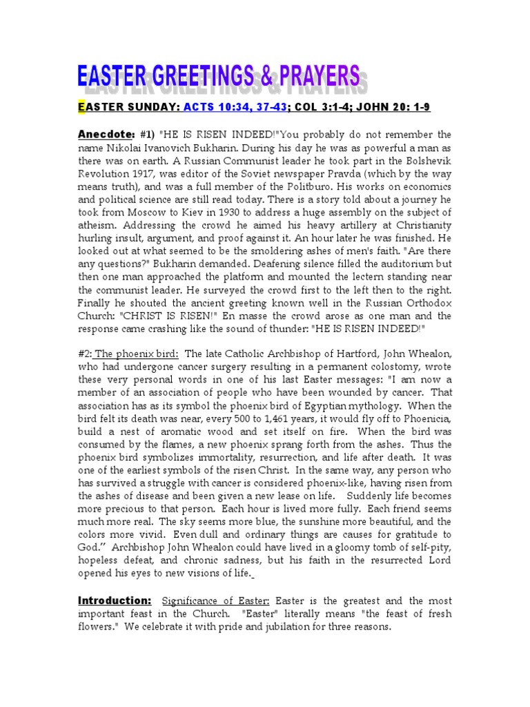 Easter - 2007 (JN 20. 1-9) LVP | PDF | Resurrection Of Jesus | Jesus