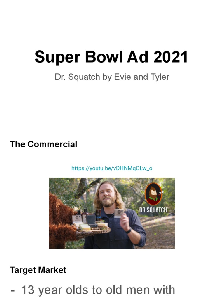 Evie and Tyler Super Bowl Ad Presentation | PDF | Sports & Recreation | Wellness
