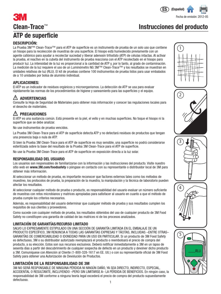 Clean-Trace-Superficie-Ft 3M | PDF | Trifosfato de adenosina | Medición
