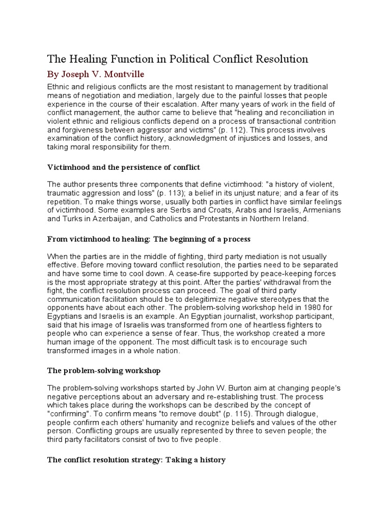 MONTVILLE | PDF | Forgiveness | Conflict Resolution