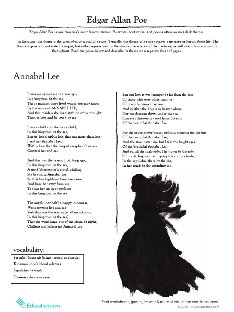 Edgar Allan Poe Annabel Lee | PDF