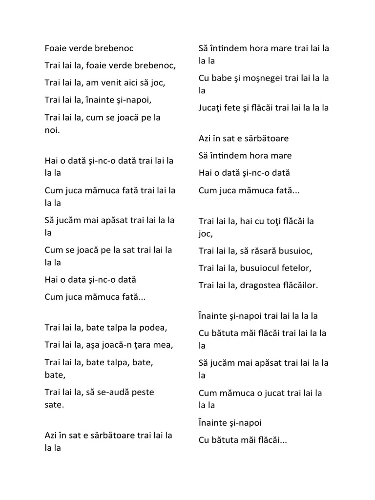 Foaie Verde Brebenoc | PDF