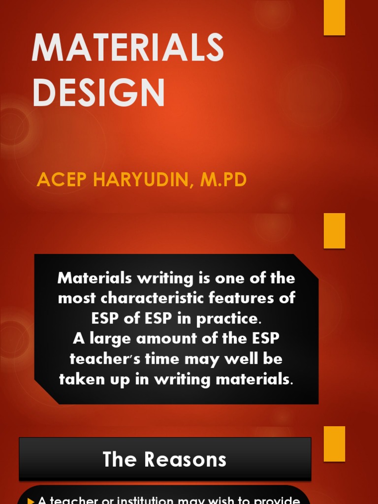11 Esp Materials Design Ok | PDF | Learning | Teaching Method