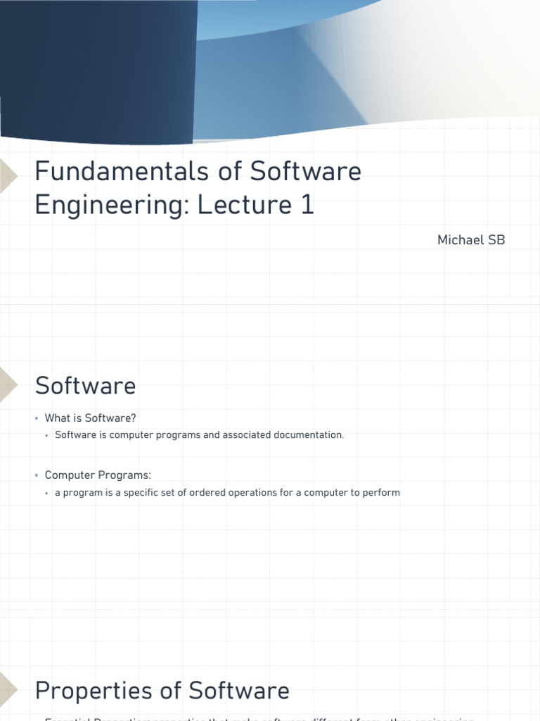 Lecture 1 | Download Free PDF | Software | Software Engineering