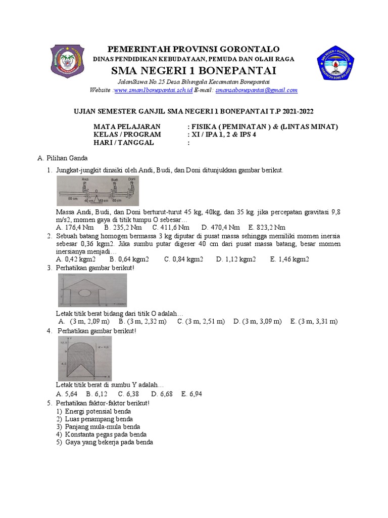 Soal Fisika Kelas XI Semester Ganjil | PDF