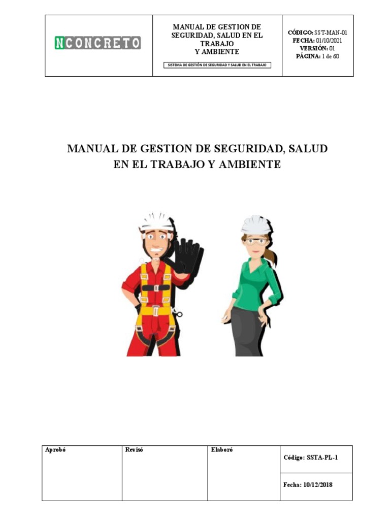 SST-MAN-01 Manual SST | PDF | Valores | Riesgo