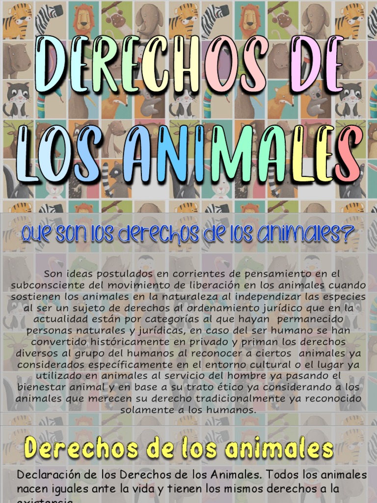 Derechos de Los Animales | PDF | Derechos | Derechos animales