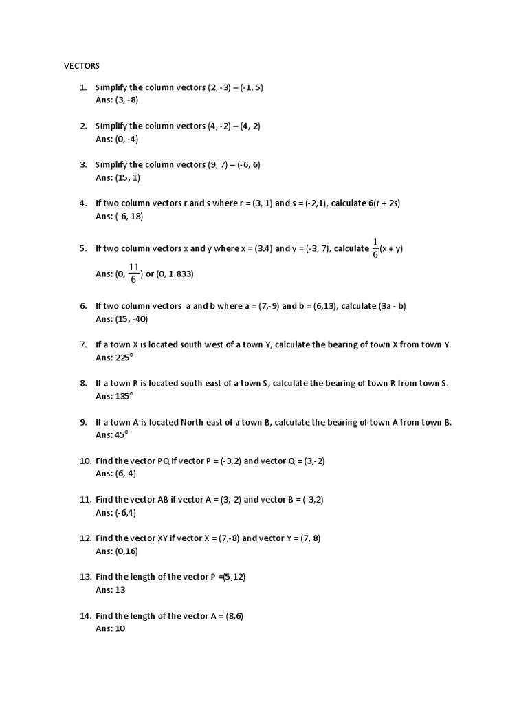 Vectors 1 | PDF | Theoretical Physics | Functions And Mappings