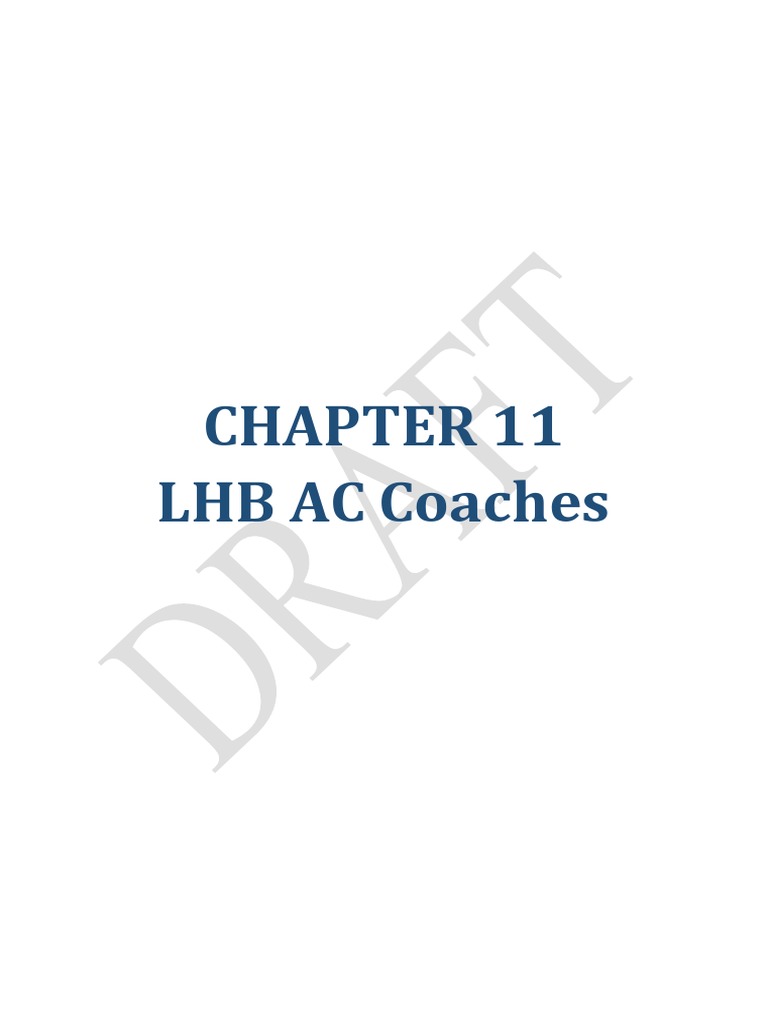 Revision of Chapter 11 - LHB AC Coaches of LHB Manual (Electrical ...