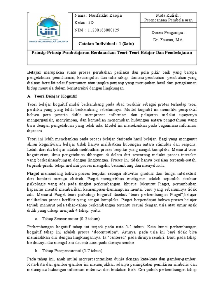 Catatan Indv 1 Nasifatkhu - PP | PDF