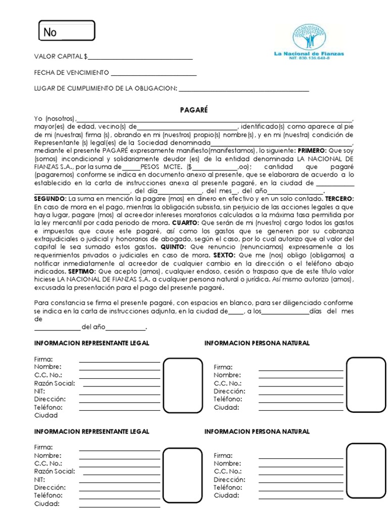 Formato Pagare y Carta de Instrucciones-Actualizado Version 2021 | PDF ...