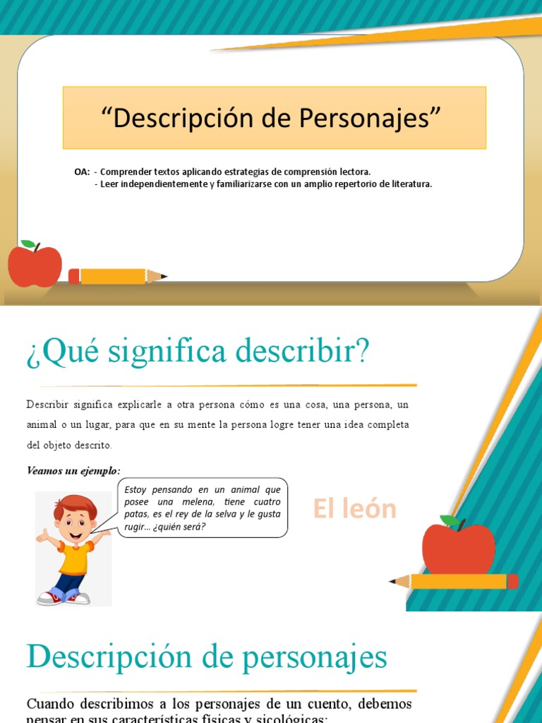 Descripción de Personajes | PDF