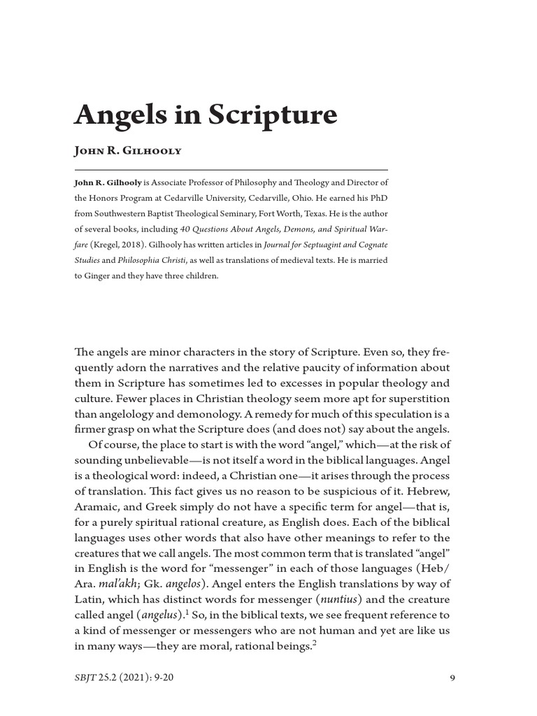 Angels in Scripture | Download Free PDF | Angel | Acts Of The Apostles