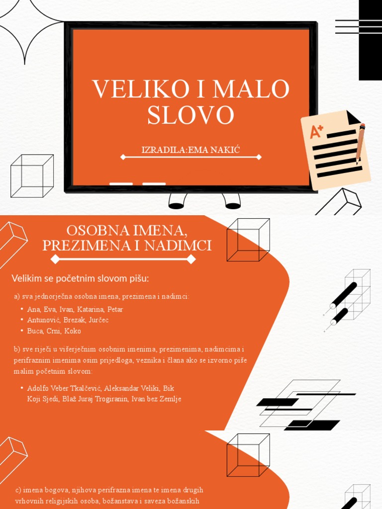 Veliko I Malo Slovo | PDF