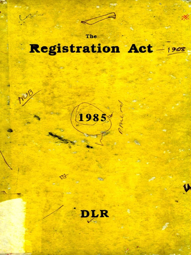 Registration Act 1908: Key Amendments | PDF | Summons | Public Law