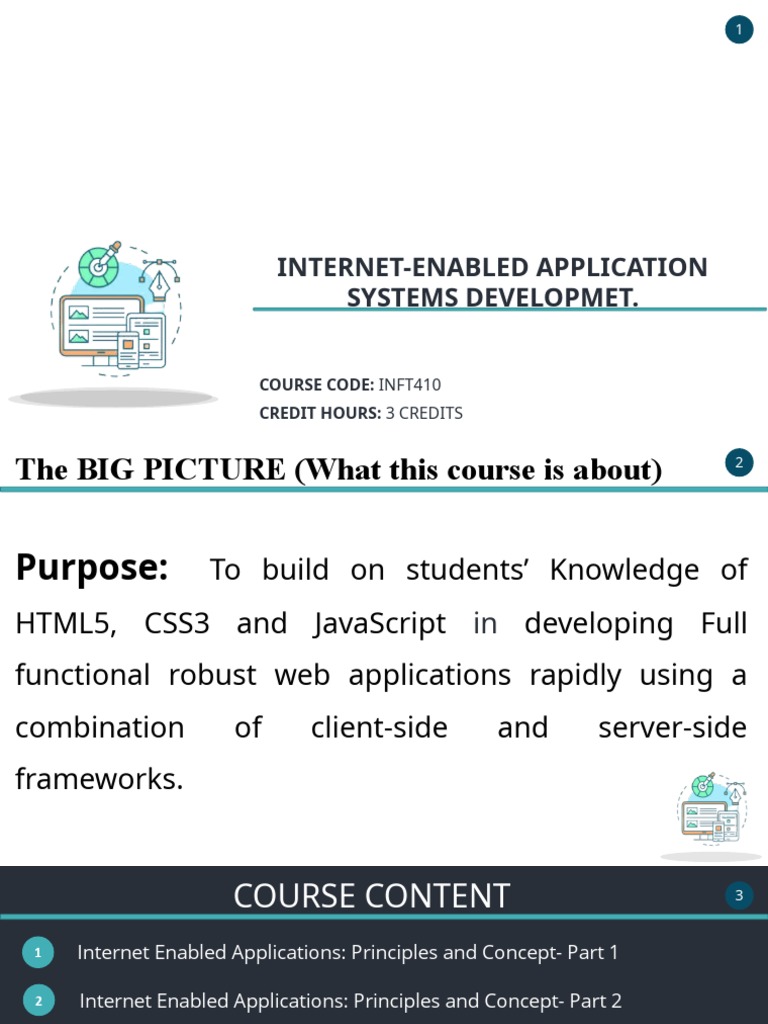 INFT 410 Internet Enabled Application Systems Development V2 | PDF ...