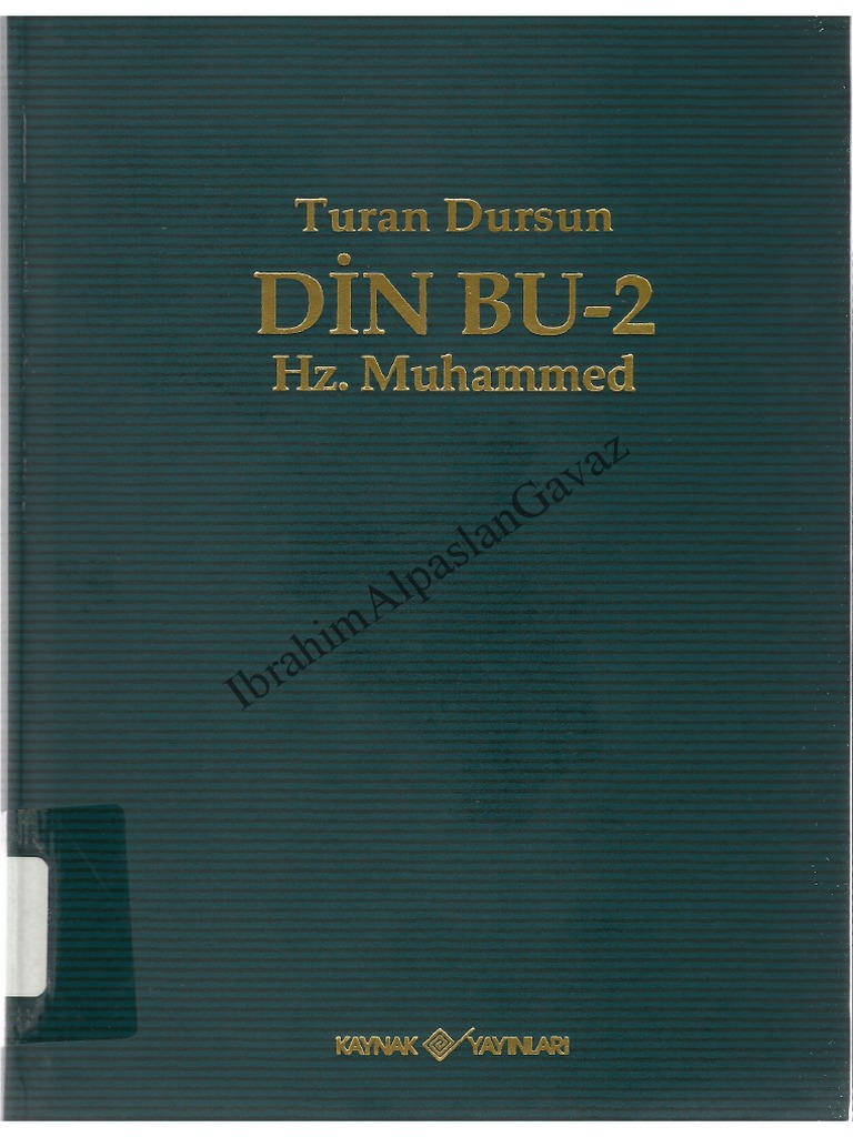 Dokumen - Tips Turan Dursun Din Bu 2 HZ Muhammed | PDF