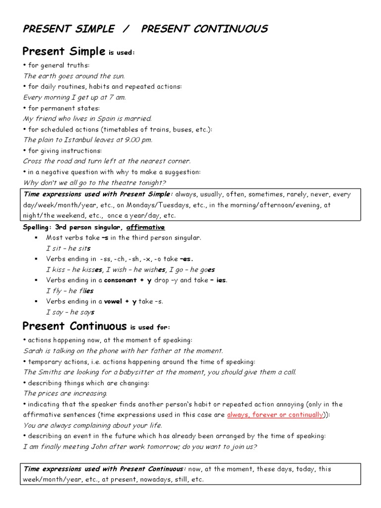 4 Tenses | PDF | Grammar | Human Communication