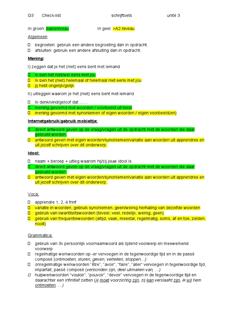 Checklist | PDF